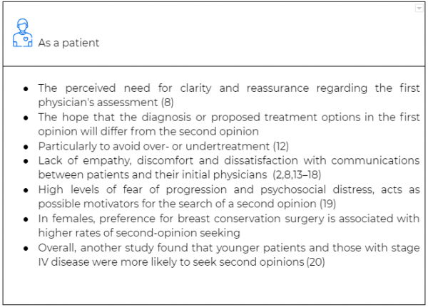 Future of Second Opinion in Cancer Care – Digitally coordinated patient ...